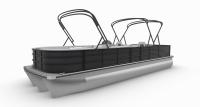 China Recreational And Fishing Floating Pontoon Boat 27ft With 2.3m Or 2.6m Width for sale
