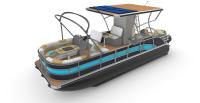 China Custom 2 Deck Pontoon Boat 15-19 person Capacity with Aluminum Construction for sale