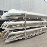 China Aluminum Pontoon Float Tube Houseboat Pontoon Logs With 0.635-0.735m Thickness for sale