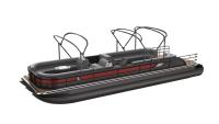 China 29 Ft Aluminum Pontoon Boat with 18-22 People Capacity and Under Seat Storage for Leisure and Water Activities for sale