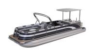 China 15-18 Passengers Aluminum Party Pontoon Boat Custom Recreational Pontoons 27ft for sale