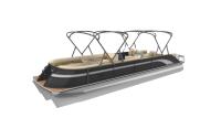 China 29ft Leisure Craft Pontoon Boats With Optional Stereo System And Deck Storage for sale