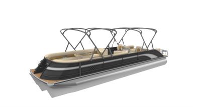 China 29ft Leisure Craft Pontoon Boats With Optional Stereo System And Deck Storage for sale