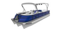 China Comfortable 27ft Leisure Pontoon Boats 2.3m 2.6m Width For Fishing And Cruising for sale