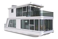 China 25 People Aluminum Pontoon Houseboat Luxury Floating double decker 11.5m Length for sale