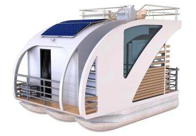 China 2 Deck Luxurious Floating House Boat Aluminum Boat House For Party Recreational for sale