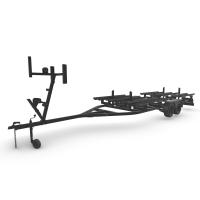 China Smooth Aluminium Boat Trailers For Watercraft Transport Custom Alloy Boat Trailers for sale