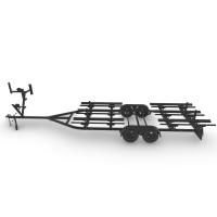 China Aluminum Frame Welded Boat Trailers , Triple Axle Aluminum Sailboat Trailer for sale