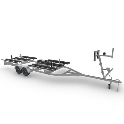 China 2 Inch Ball Hitch Type Aluminium Boat Trailers With Welded Frame Construction for sale