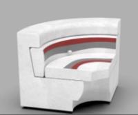 China UV And Mildew Resistant Pontoon Boat Furniture Bench Seats Ergonomic Design for sale