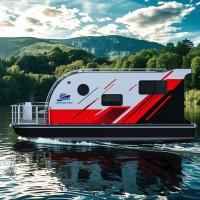 China Aluminum Party Luxury Houseboat Hire Ultimate Entertainment Vessel With TV And Entertainment for sale