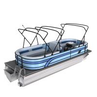 China 26 Foot 7.9m Pontoon Party Boat Ultimate Choice For Fun And Relaxing Day On Water for sale