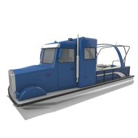 China 7.9m Pontoon Party Boat with 6-12 People Seating and 40-150 HP Horsepower for Lakes and Rivers for sale