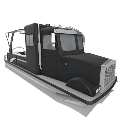 China 7.9m Pontoon Boat with 90 to 150 HP Engine and 20 to 50 Gallons Fuel Capacity for Lakes and Ponds for sale