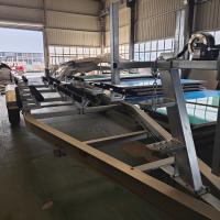 China Lightweight Aluminium Boat Trailers with Adjustable Length 4-10 Meters and LED Waterproof Trailer Lights for sale