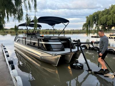China Lightweight Corrosion Resistant Aluminium Boat Trailer with LED Waterproof Trailer Lights for sale