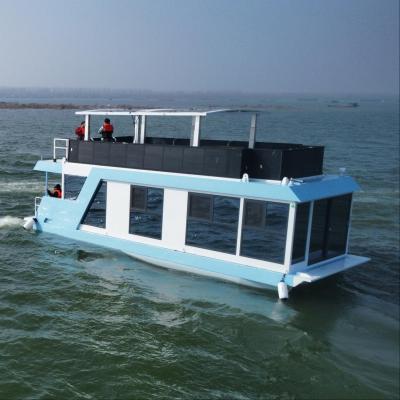 China Floating Boat Hotel with 20mm Deck Thickness and 4.0m Width Offering Eco-friendly Options for Water Adventures for sale