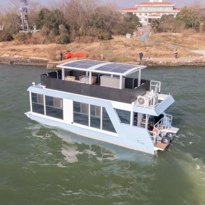 China Modern Floating Boat Hotel with 20mm Deck Thickness, Eco-friendly Options, and 11.5m Length for Luxury Water Accommodation for sale