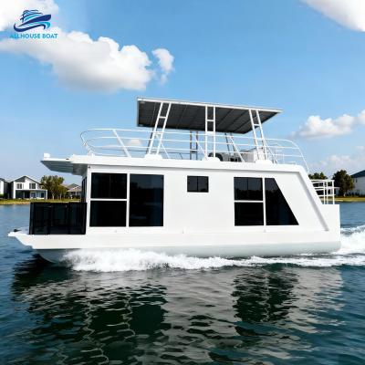 China 11.5m Length Double Layer Houseboat with Marine Grade Aluminum Construction for Luxury Floating Home for sale