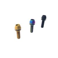 China Titanium Cone Head Bolt M5 M6 Titanium Bolts For Mountain Bikes for sale