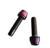 China Titanium Cone Head Bolt M5 M6 Titanium Bolts For Mountain Bikes for sale