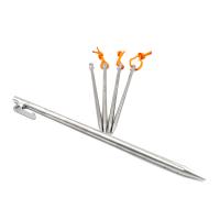 China 200mm 220mm 260mm Titanium Tent Stake Titanium Shepherd Hook Stakes for sale