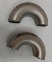 China Customized Long Radius 180 Degree Titanium Elbow Gr3 Gr5 Gr7 ASME B16.9 1/2-48 Inch for sale
