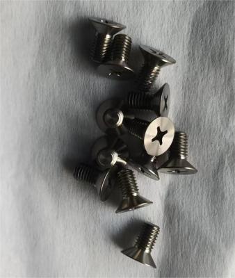 China Gr1 Gr2 Gr3 Gr4 Gr5 Titanium Flat Head Phillips Screws Forging Or Drawing for sale