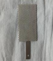 China Gr1 Platinum Plated Titanium Anode Mesh with Handle 3x2mm Hole 0.5mm Thick for sale