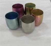 China Portable Pure Titanium Ice Water Mug Double Insulated Beer Cup for sale