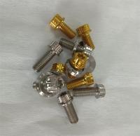 China Titanium Fully Threaded Hex Socket Flange Bolt Gr5 Ti6AL4V M6x20 Custom for sale