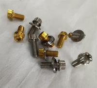China Titanium Fully Threaded Hex Socket Flange Bolt Gr5 Ti6AL4V M6x20 Custom for sale
