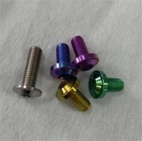 China Titanium Button Dished Head Bolt M6x20mm Bicycle Fastener with Anodized Color Options for sale