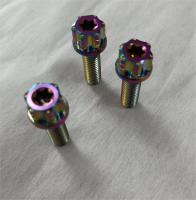 China Gr1 Gr2 Titanium Flange Hex Bolt with Dished Head for Motorcycle Car Bike M6 M8 for sale