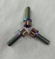 China Gr1 Gr2 Titanium Flange Hex Bolt with Dished Head for Motorcycle Car Bike M6 M8 for sale