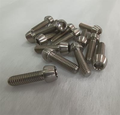China Titanium Bolt M5x9-60mm TC4 Grade 5 Hex Allen Head Bolts 4mm Wrench for sale
