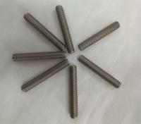 China Titanium Fully Threaded Stud M2 M3 M4 - M12 Pitch 0.5 - 1.25 X40/50/60/100mm for sale