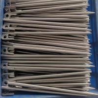 China 200mm 220mm 260mm Titanium Tent Stake Titanium Shepherd Hook Stakes for sale