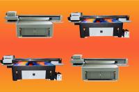 China UV LED Inkjet Flatbed Printer With RICOH G5 Nozzle For Speed Printing On 100mm Media for sale
