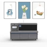 China Single Pass UV Printer with 200 Sqm/H Printing Speed 1200 X 1200 Dpi Resolution and LED UV Lamp Drying System for sale