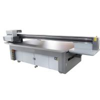 China Large Format UV Flatbed Printer with 30 Square Meters Per Hour Speed and Piezo Electric Printhead Dx7 for Vibrant W + CMYKLCLM + Light Oil Prints for sale