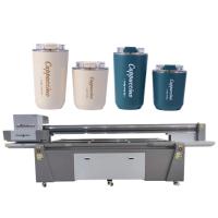 China Bottle Glass Prints 360 Degree Taper Cylinder High Speed Digital UV Printer for sale