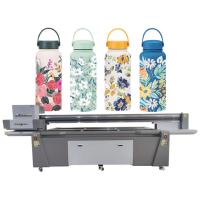 China Bottle Glass Prints 360 Degree Taper Cylinder High Speed Digital UV Printer for sale