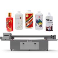 China Bottle Glass Prints 360 Degree Taper Cylinder High Speed Digital UV Printer for sale