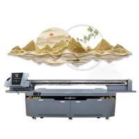 China Large Format Digital Printing Machine with 30 Square Meters Per Hour Speed LED UV Lamp Curing and 10cm Medium Height for sale