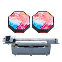 China Large Format Digital Printing Machine with 30 Square Meters Per Hour Speed LED UV Lamp Curing and 10cm Medium Height for sale