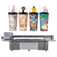 China Super Fast Automatic UV Ink Flatbed Printer Digital Cylinder Bottle Tube Printing Machine Cylinder Vase for sale