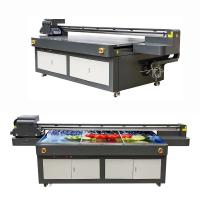 China Industrial UV Flatbed Printer with 30 Square Meters Per Hour Printing Speed and LED UV Lamp Curing for 10cm Medium Height for sale