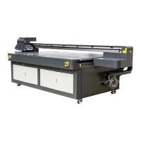 China Industrial UV Flatbed Printer with 30 Square Meters Per Hour Printing Speed and LED UV Lamp Curing for 10cm Medium Height for sale