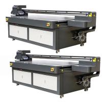 China Industrial UV Flatbed Printer with 30 Square Meters Per Hour Printing Speed and LED UV Lamp Curing for 10cm Medium Height for sale